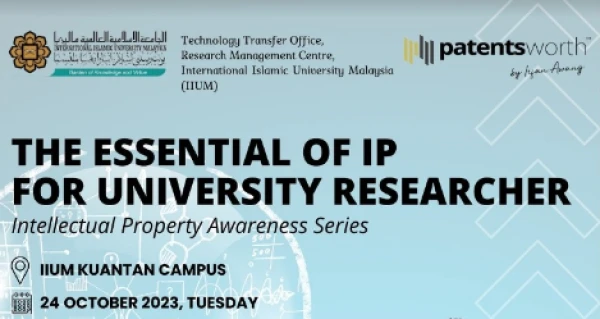 IIUM Research | INTELLECTUAL PROPERTY (IP) TRAINING SERIES 1/2023 (IIUM ...